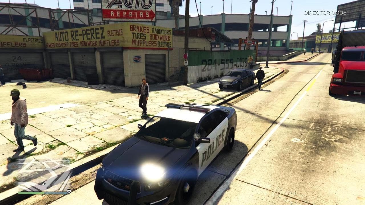 Grand Theft Auto police patrol - YouTube