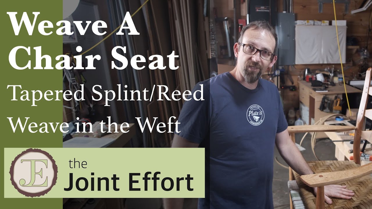 Part 3 - How to Weave a Tapered Reed/Splint Seat - Weave In the Weft ...