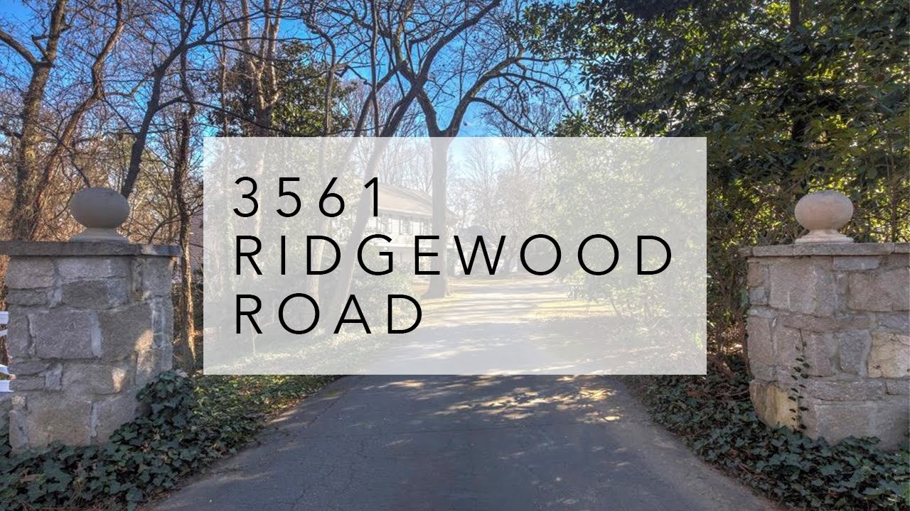 3561 Ridgewood Road NW Atlanta, GA 30327 - YouTube