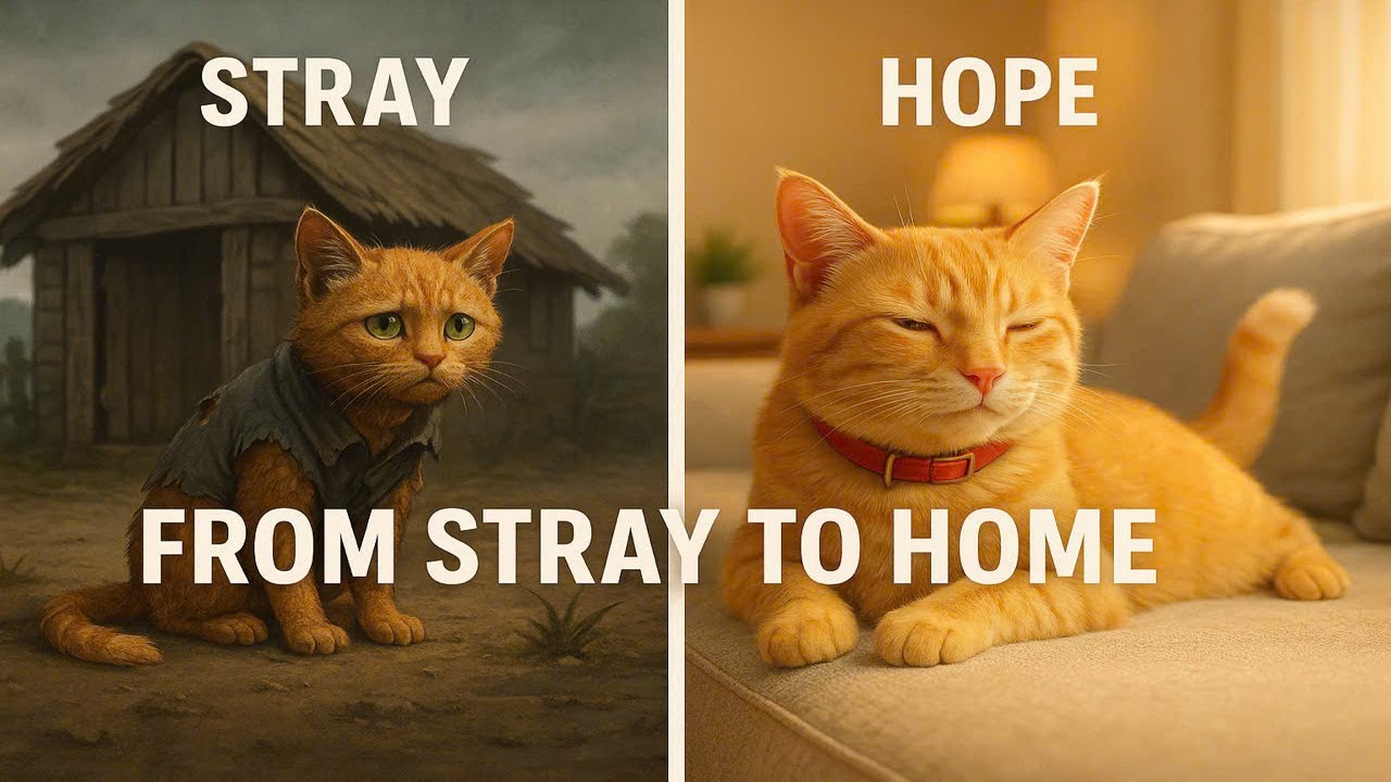 Cat’s Journey: From Poverty to Happiness - YouTube