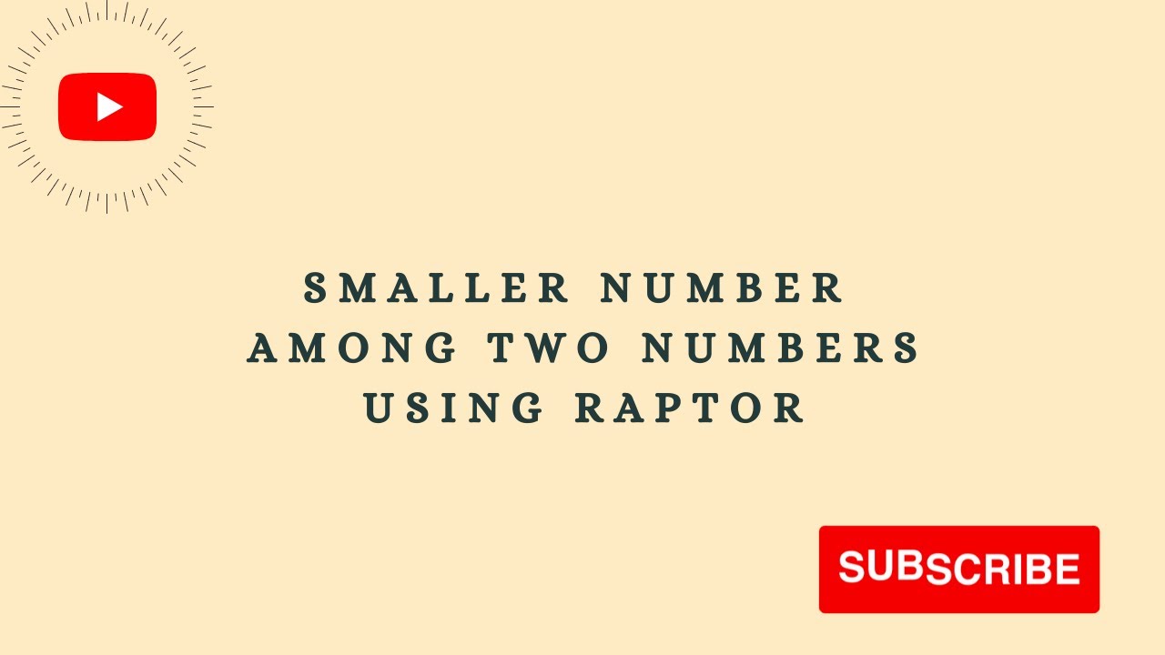 Small Number program in Raptor. - YouTube