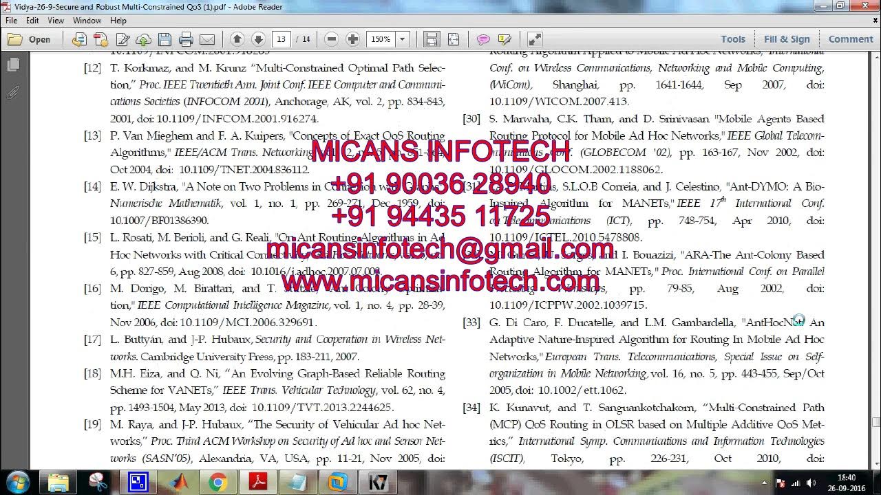 Secure and Robust Multi-Constrained QoS aware Routing Algorithm for VANETs - YouTube