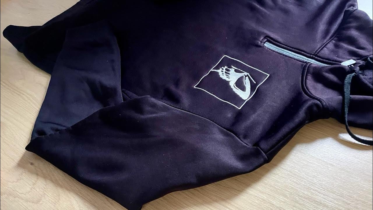 How to embroider a hoodie step by step with Brother SE700 embroidery ...