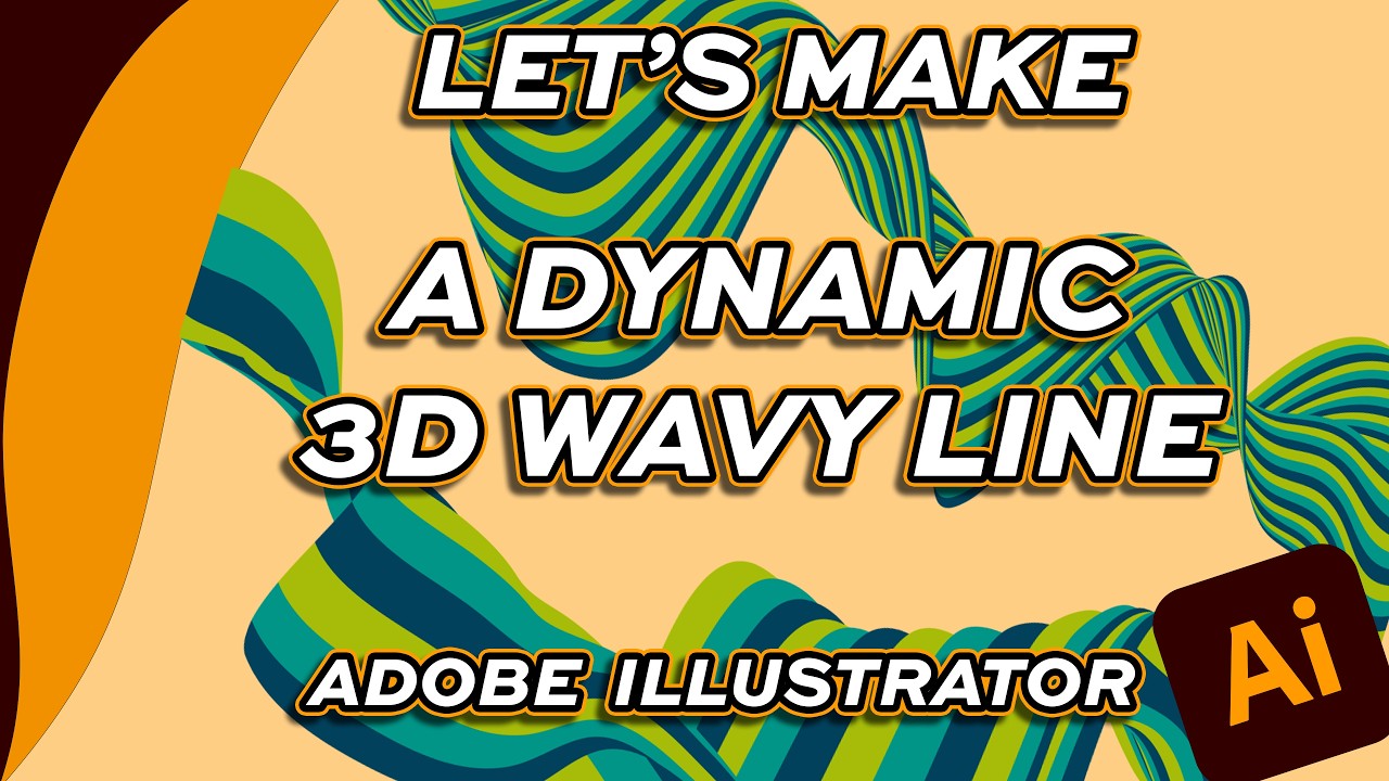 Let’s Make Dynamic 3D Wave Line Art in Adobe Illustrator - YouTube
