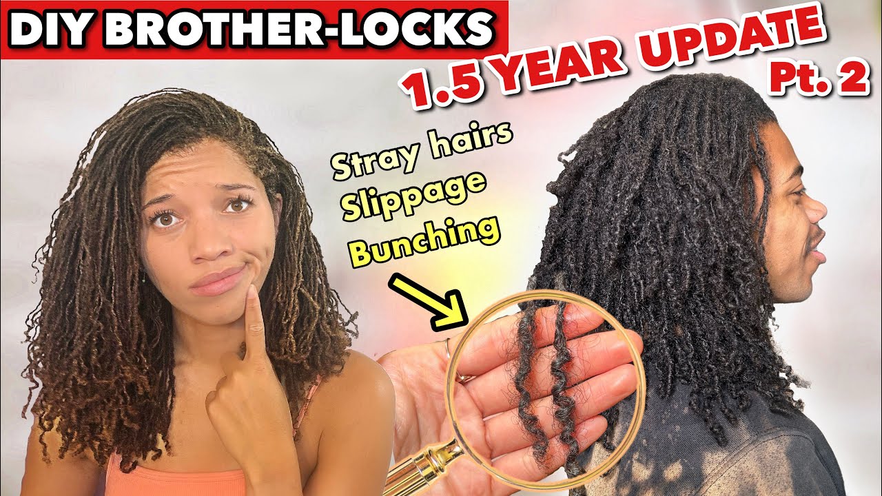 Brother’s DIY Microlocs Update | PART 2 | 1.5 YEARS w/ BROTHERLOCKS ...