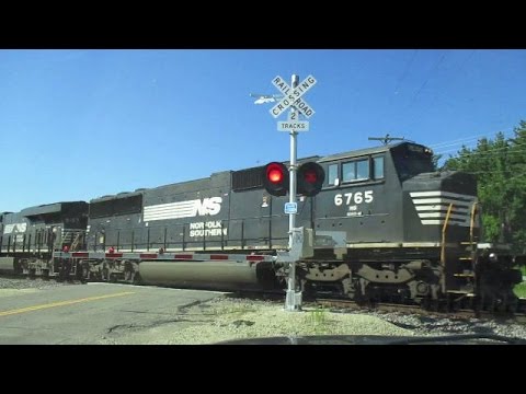 NS 6765 East Loaded Oil Train (7-25-2016) - YouTube