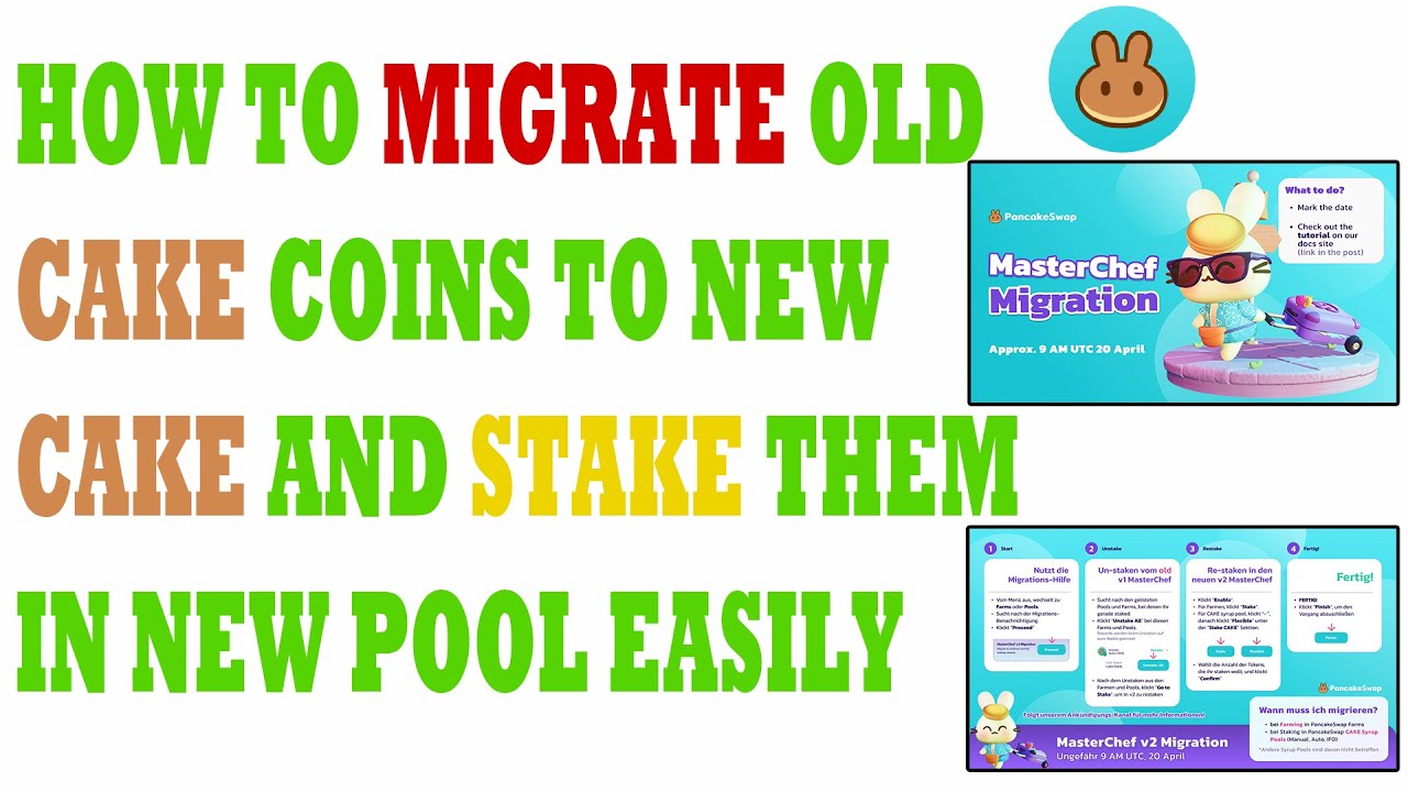How To Migrate Your Cake To NEW Stake POOL | Earn High Reward (APY ...