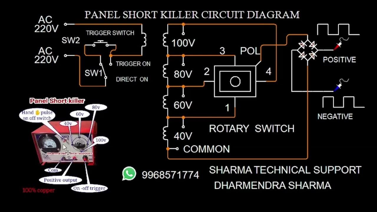 Panel short killer circuit diagram full details - YouTube