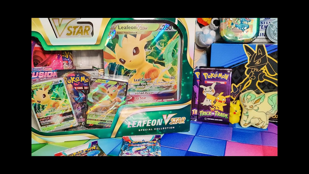 Opening a Pokémon TCG: Leafeon VSTAR Special Collection ...