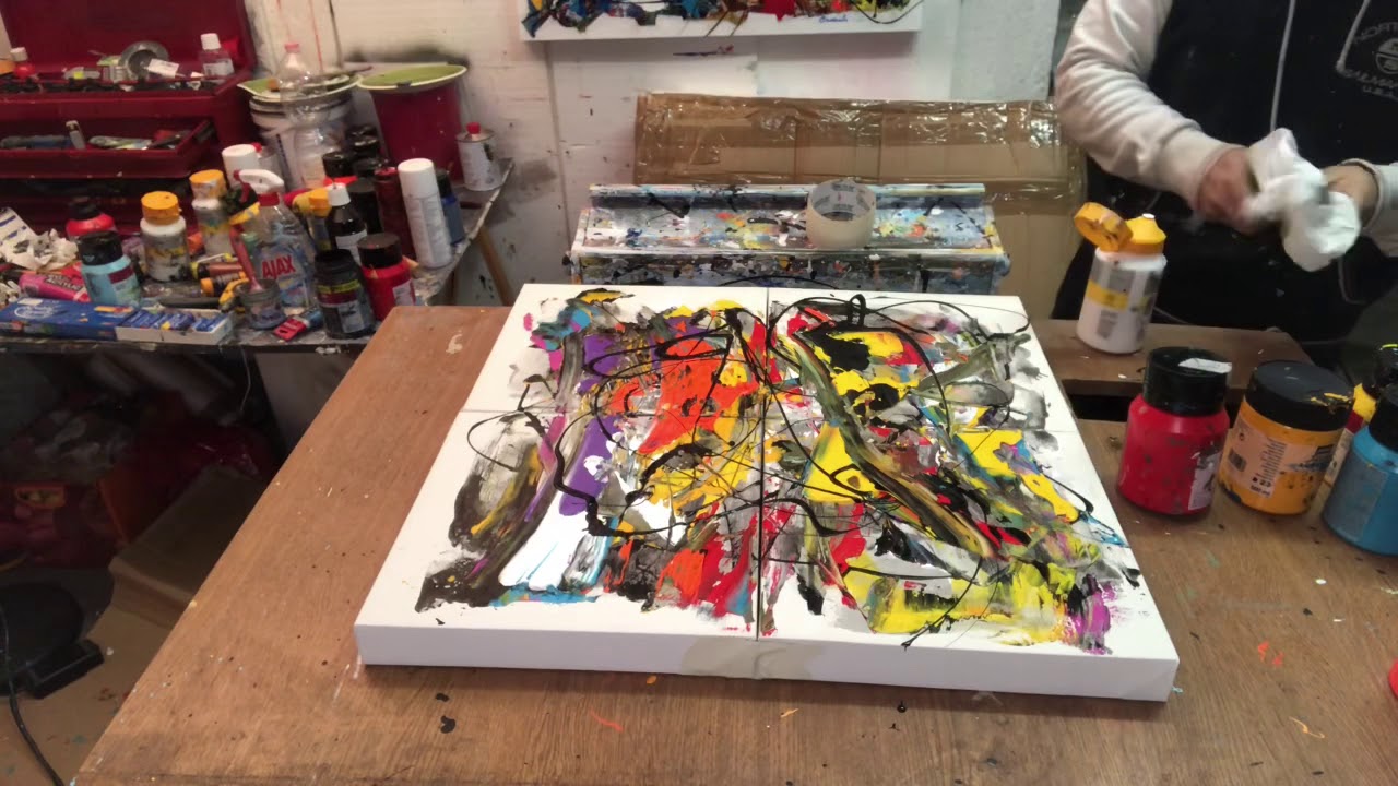 Abstract painting.Crazy tutorial by Beppe14. - YouTube
