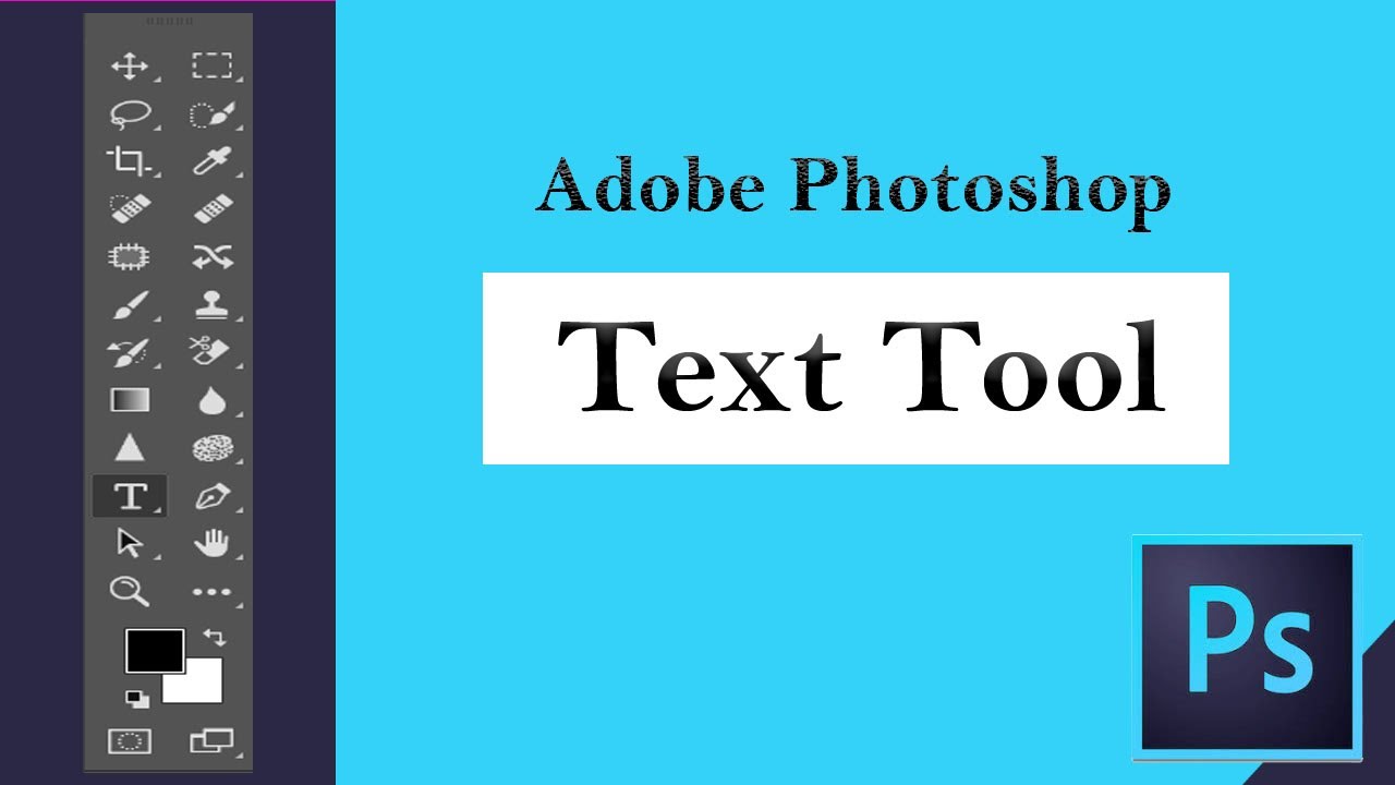 Adobe Photoshop || Tool Bar || Text Tool. - YouTube