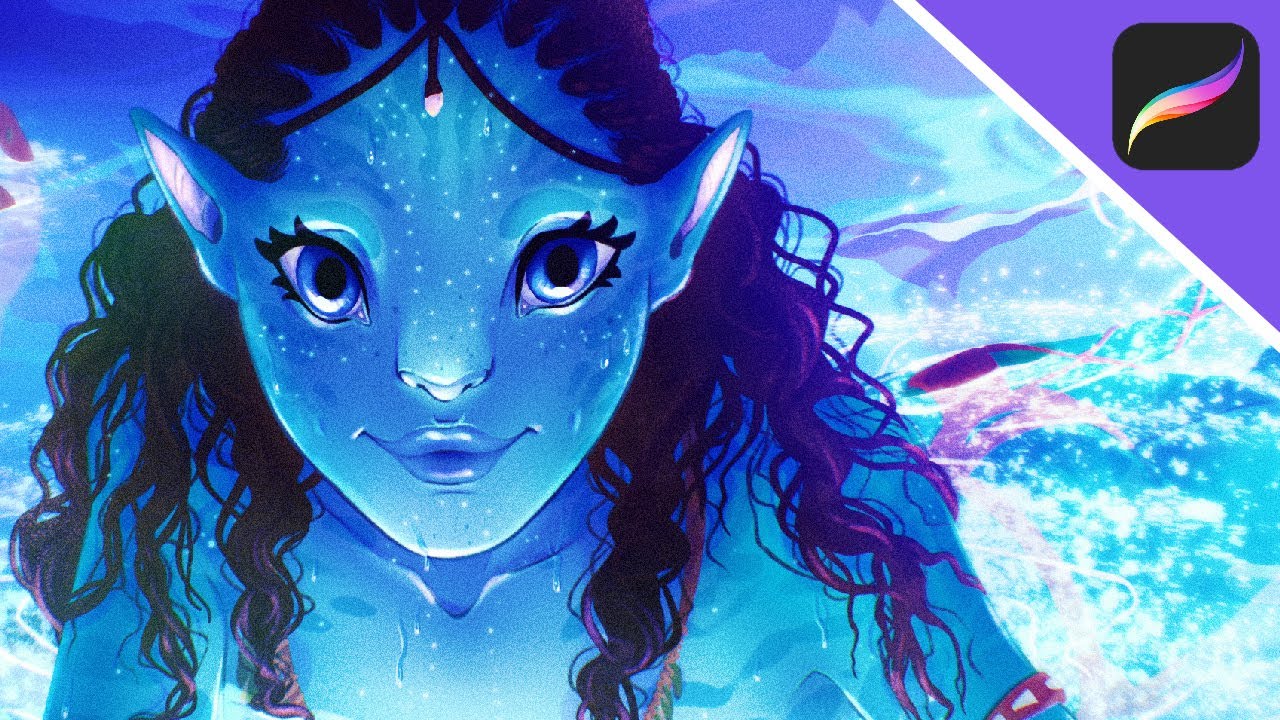 Tsireya Avatar 2 | Avatar Procreate Speedpaint | Drawing Avatar The Way ...