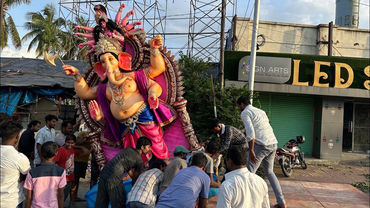 chaderghat ganesh Transporting 2023 | Hyderabad Ganesh transport - YouTube