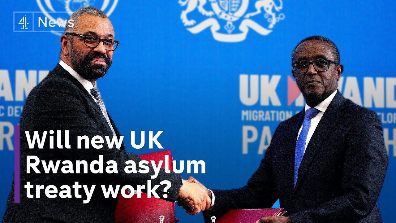 UK signs new treaty to send asylum seekers to Rwanda - YouTube