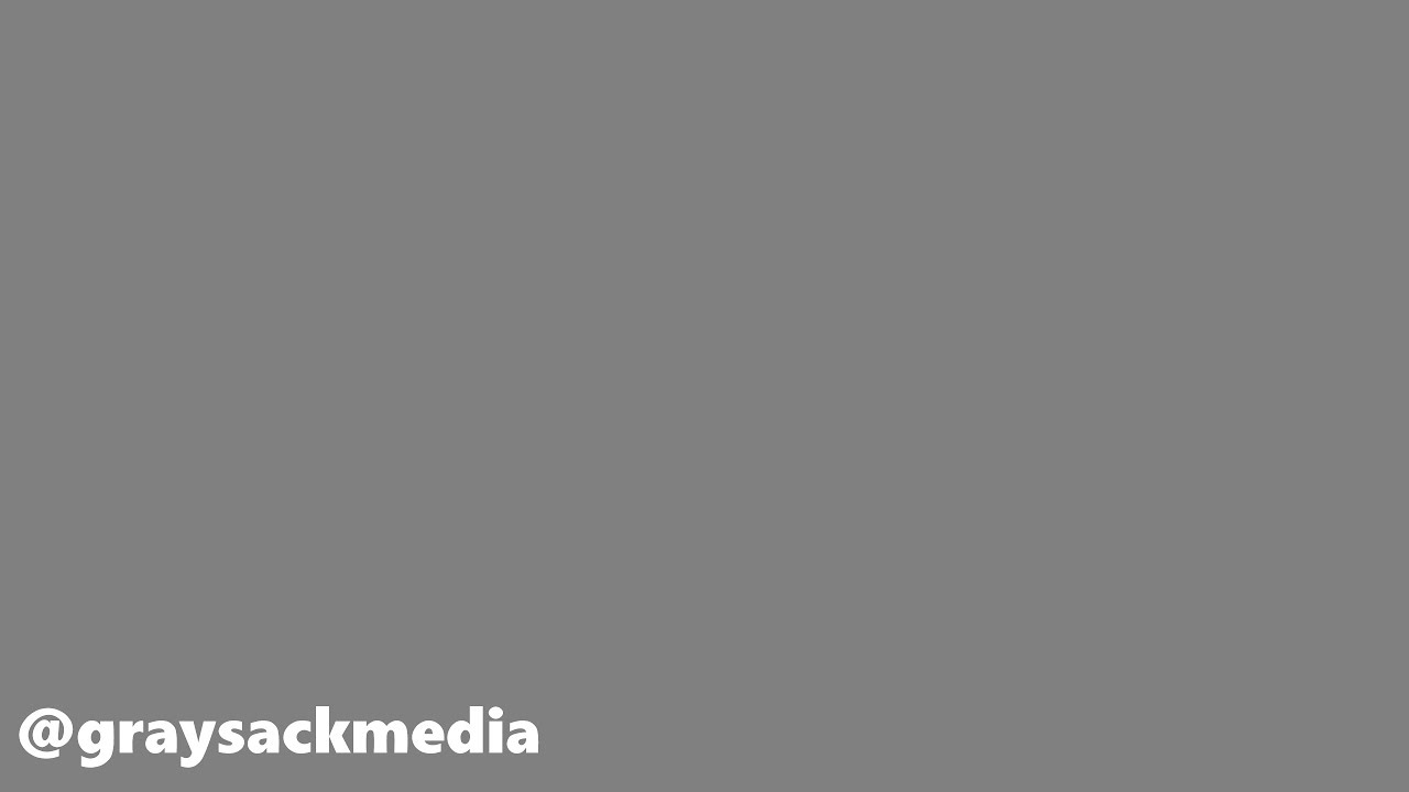 20 Minutes of Gray Screen Background | Gray Sack Media - YouTube