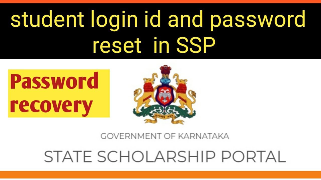 state scholarship portal student login-id and password recovery | how ...