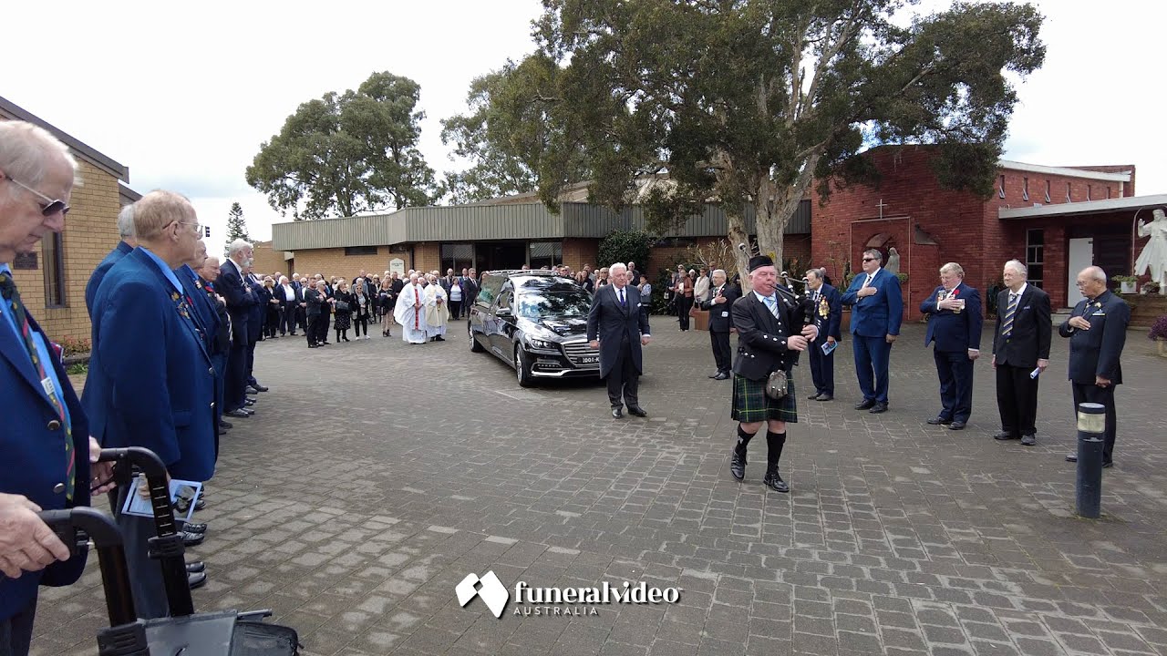 Bagpiper Funeral Procession - Funeral Video Australia with Kenneally's ...