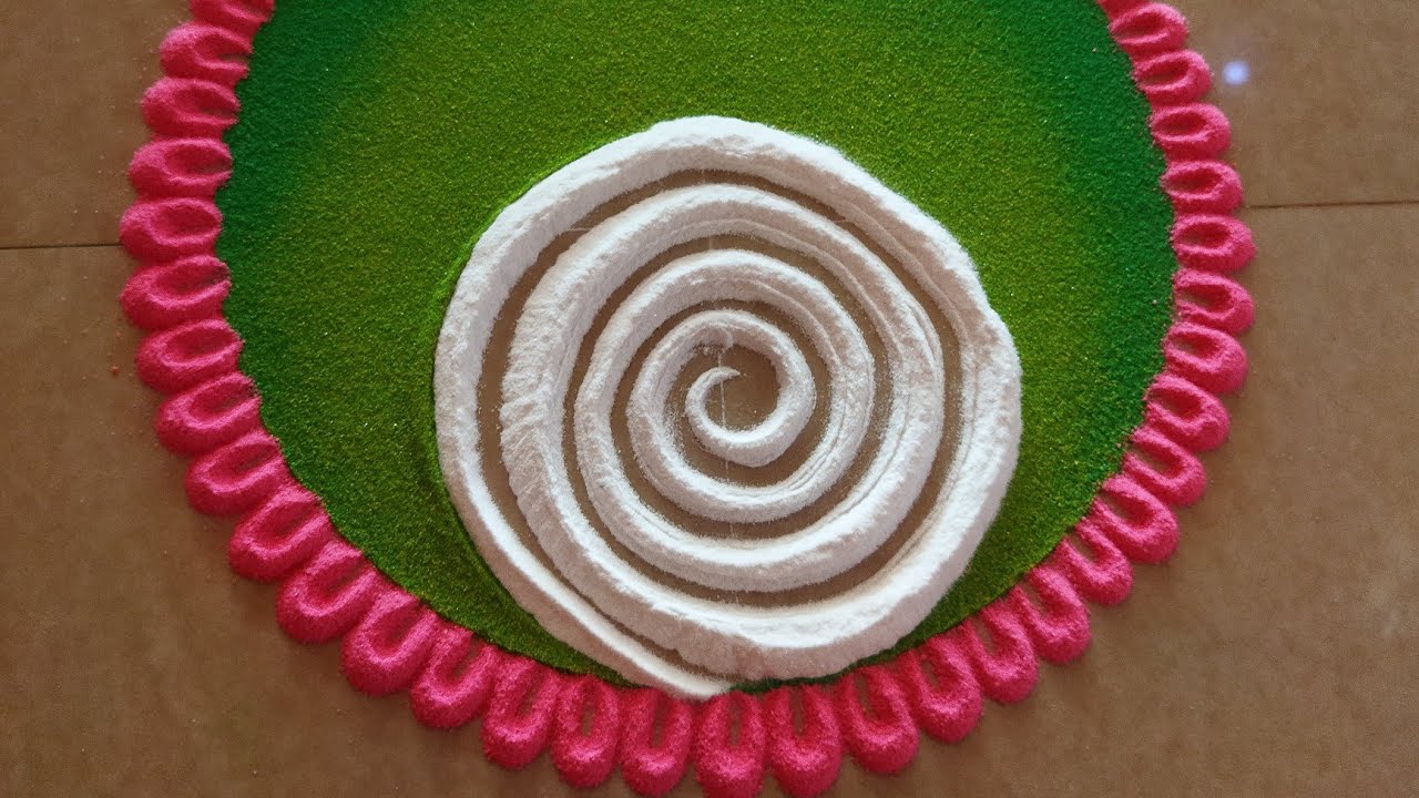 simple rangoli design🌹🌹|| Beginners rangoli design|| Rangoli by kalai ...