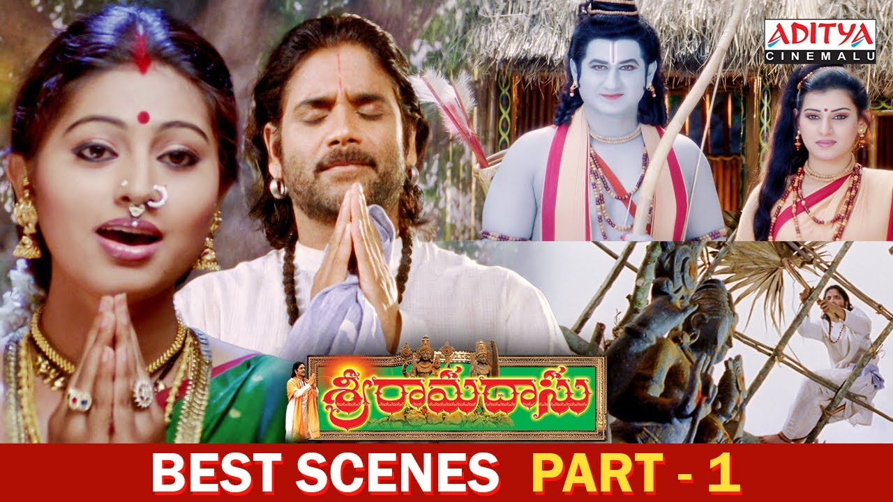 Sri Ramadasu Telugu Movie Best Scenes Part 1 | Nagarjuna, Sneha ...