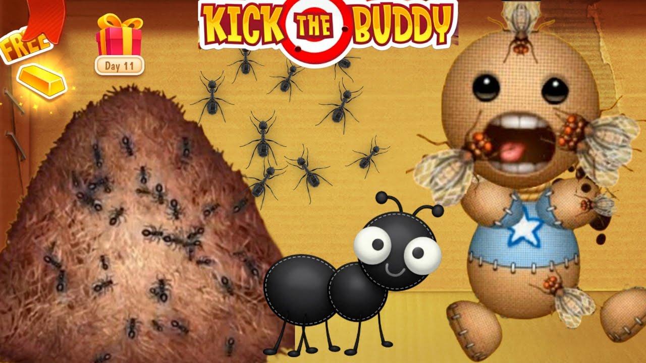 I'm with Kick the Buddy || #14 Buddy fights creatures! - YouTube
