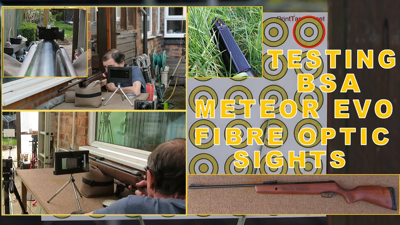 BSA METEOR EVO - Testing the Fibre Optic Sights - YouTube