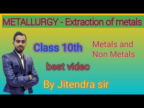 Metallurgy !! Extraction of metals !! Cbse Class 10 - YouTube