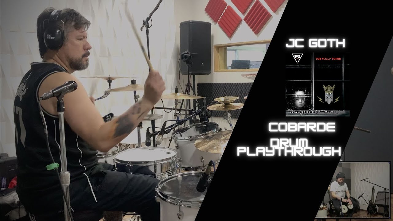 JC GoTH | Drum #playthrough | Cobarde - YouTube
