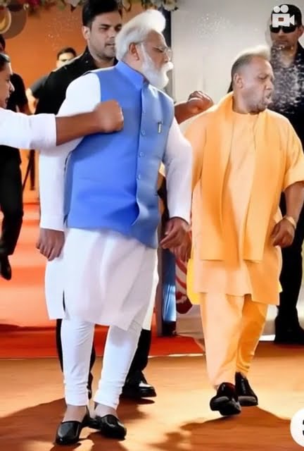 ai with modi ji and yogi ji fighting - YouTube