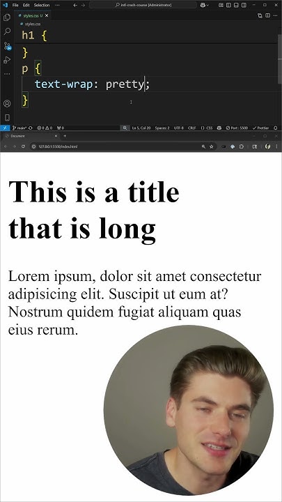 I Love This New CSS text-wrap Feature - YouTube