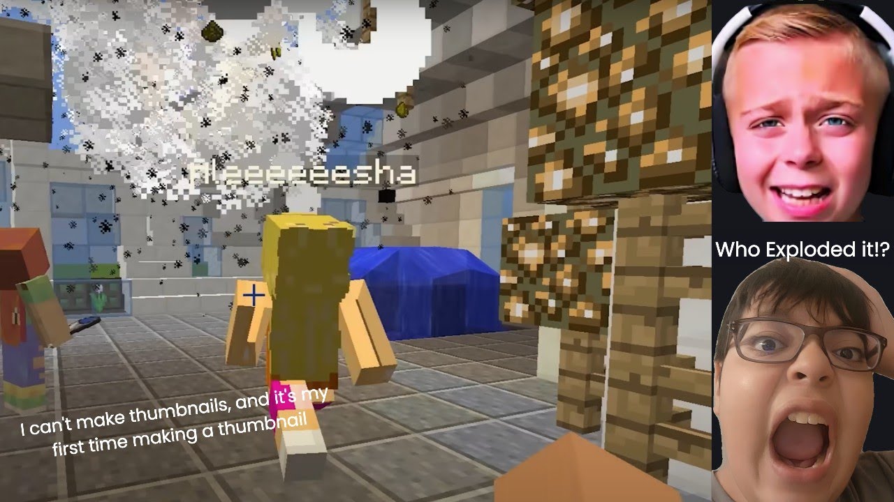 Kids' Minecraft Creations get Exploded! What Happens Next is Shocking ...