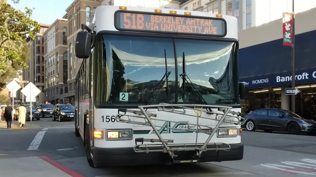 AC Transit 2016 Gillig Low Floor HEV 40' #1563 on Line 51B at Bancroft ...