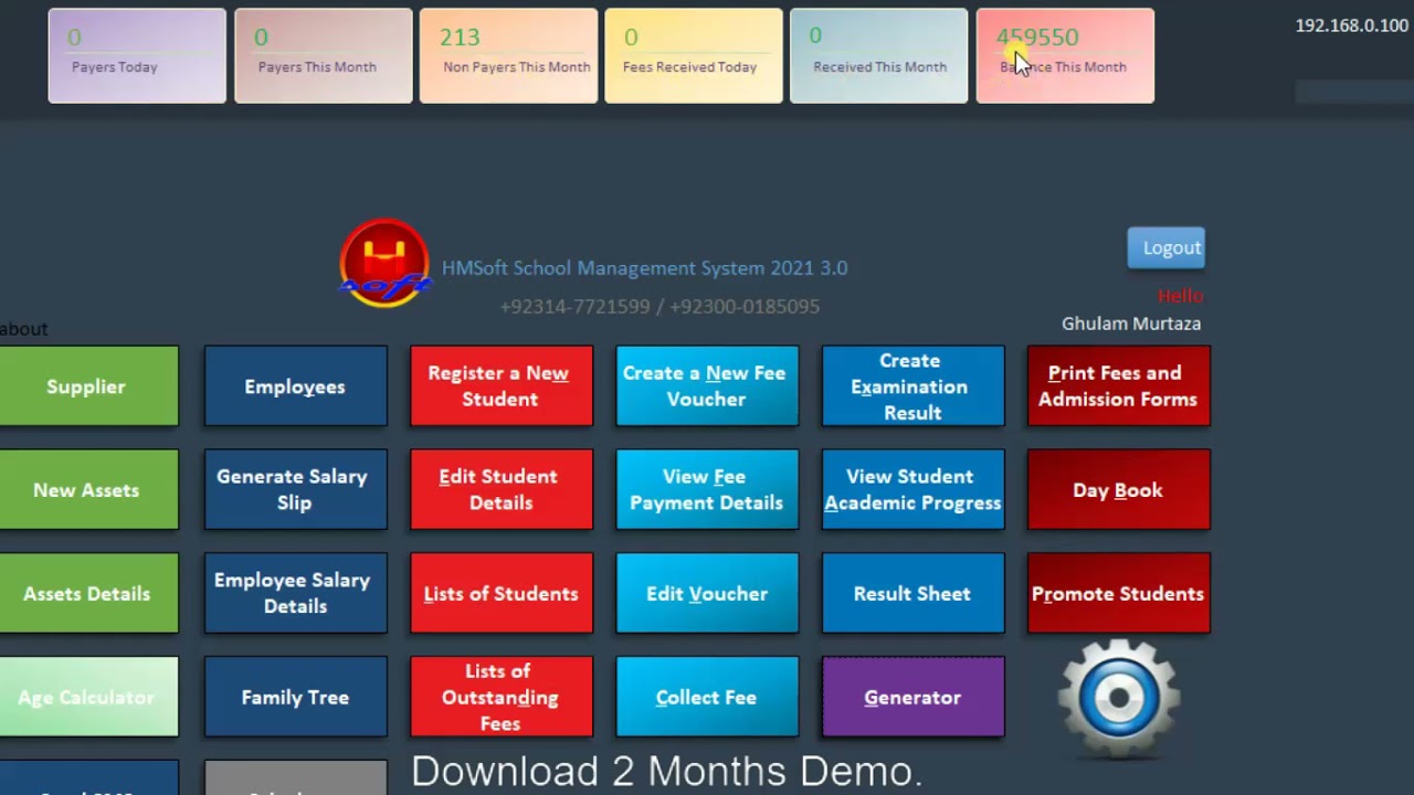 Download Free | School Management Software 2021 - YouTube