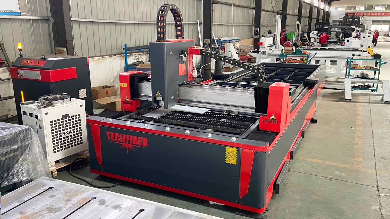 Fiber Laser Cutting Machine with Two Table - YouTube