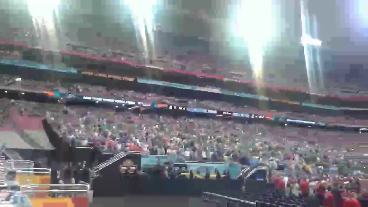 The scene at UOP stadium plus Gamecocks starting lineup. - YouTube