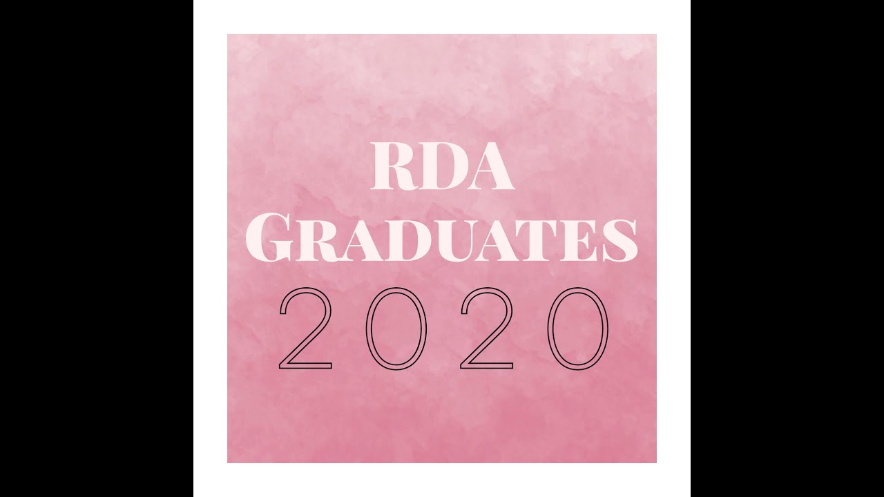 RDA 2020 Graduating seniors - YouTube