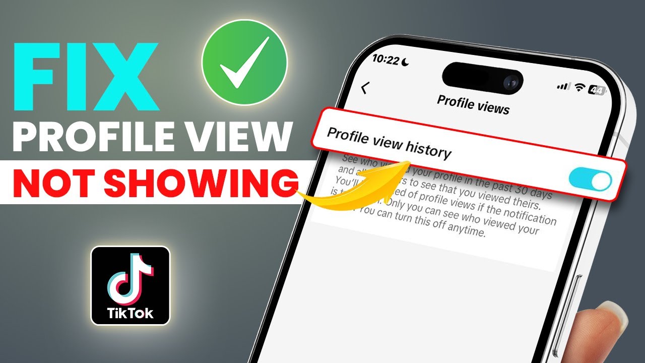 How to Fix TikTok Profile View Option Not Showing in iPhone | Profile ...