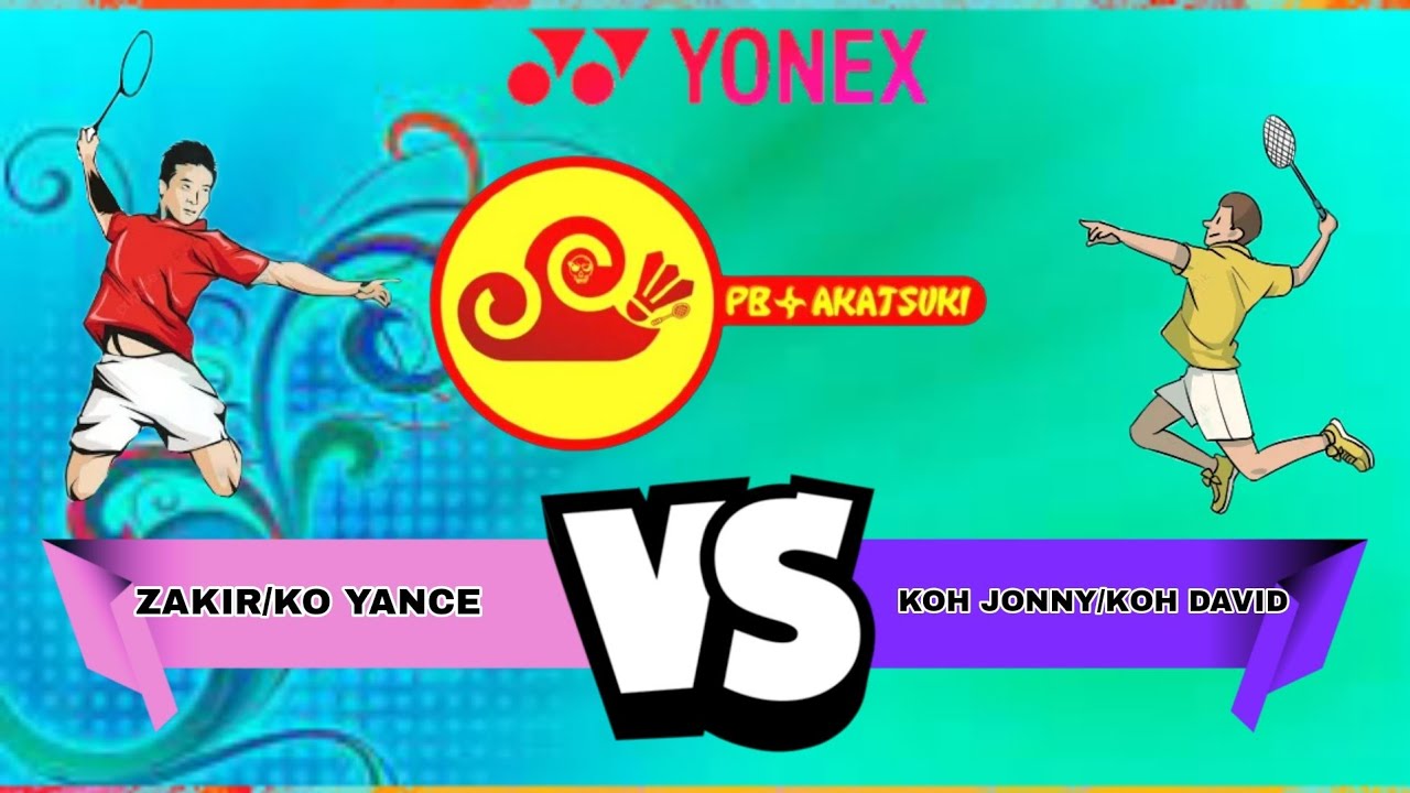 LATIHAN BADMINTON ZAKIR/KOH YANCE VS KOH JONNY/KOH DAVID - YouTube