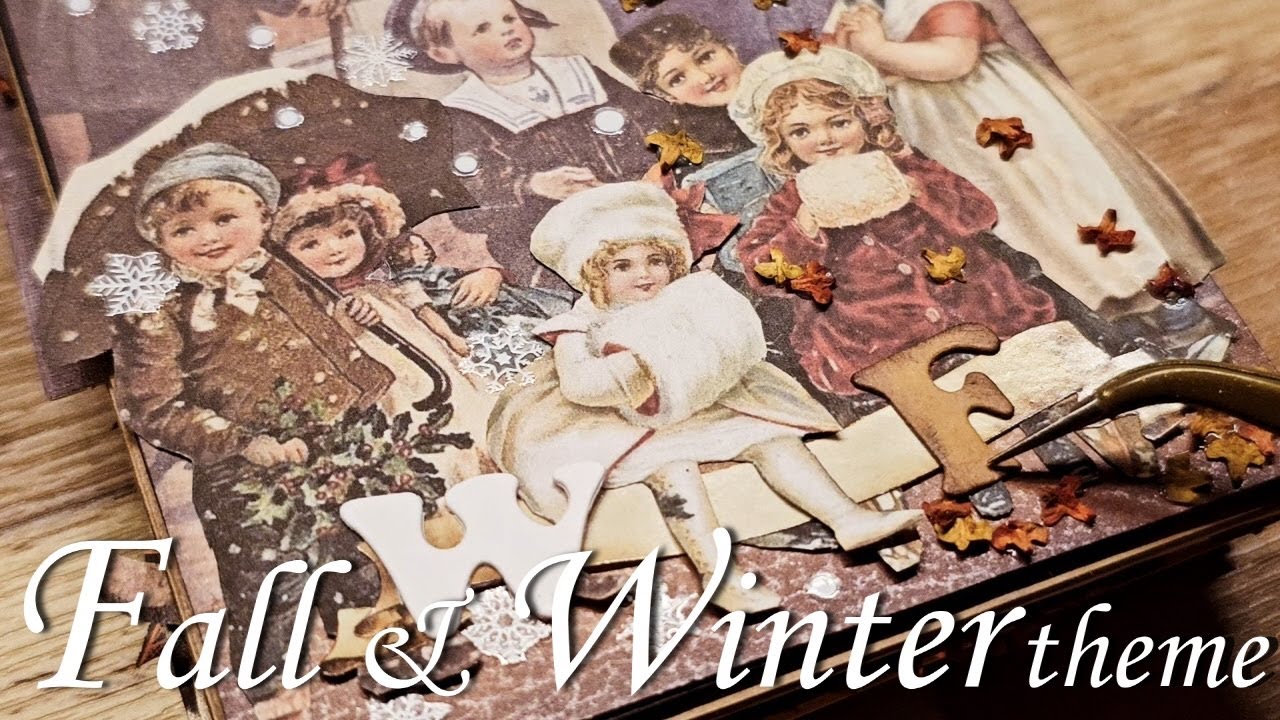 ASMR Aesthetic journaling fall&winter theme ️#fall #winter #vintage # ...
