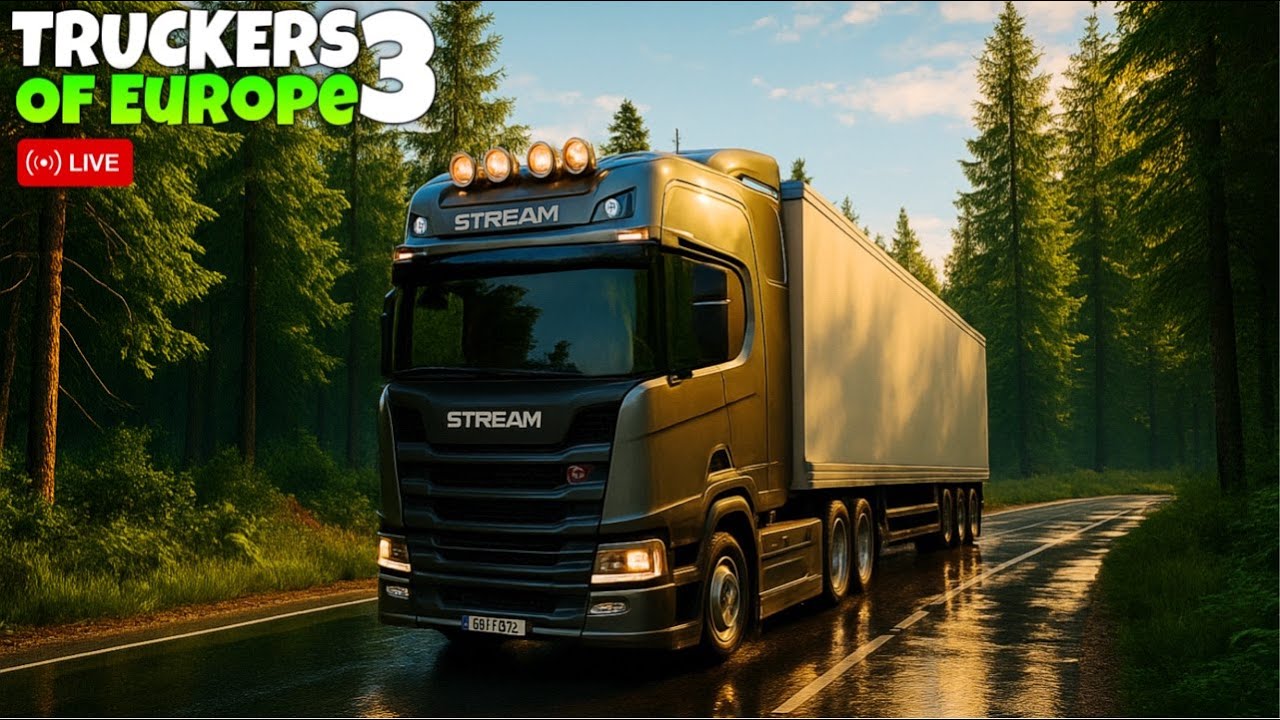 🚚 TOE3 LIVE | Long Route, Trucks & Fun Moments #truckersofeurope3 #toe3 - YouTube