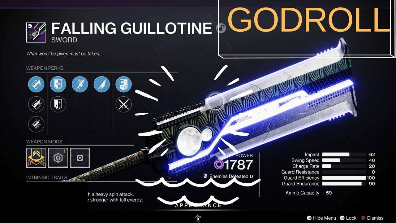 Get this Godroll Weapon before it's gone | PSA| Falling Guillotine ...