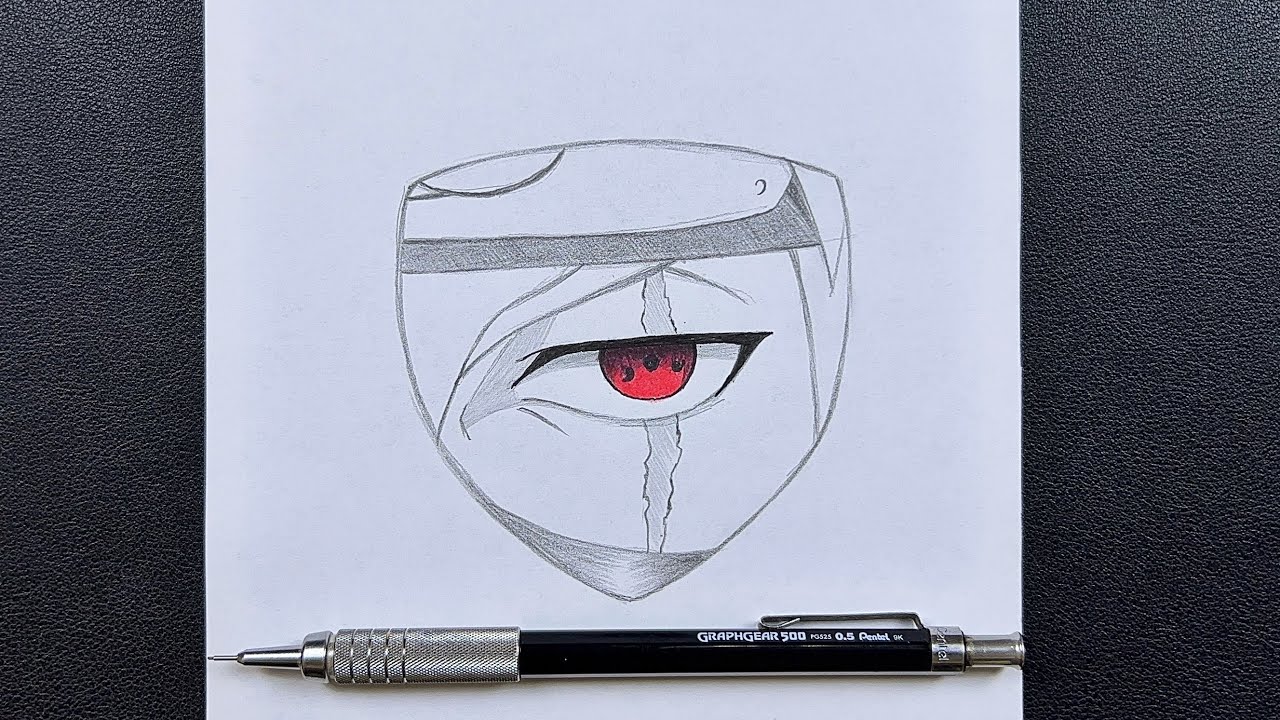 Easy to draw | how to draw kakashi’s eye easy step-by-step - YouTube