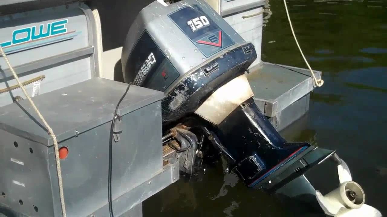 1983 150 HP Evindrude V6 - YouTube