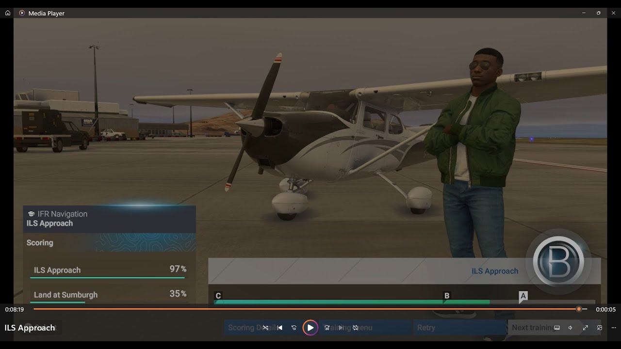 MSFS 2024:Activities: Flight Training: IFR Navigation: ILS Approach ...