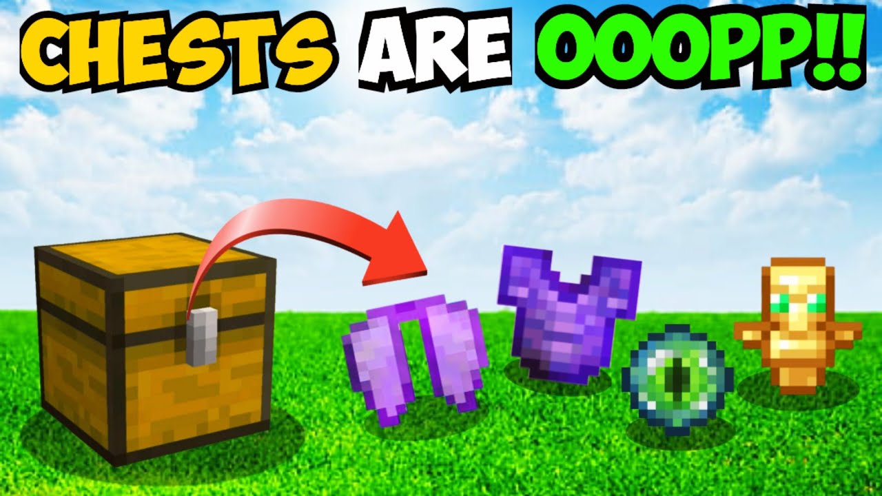 Minecraft But Chests Drops Op Items | Minecraft But Chests Are Op ...