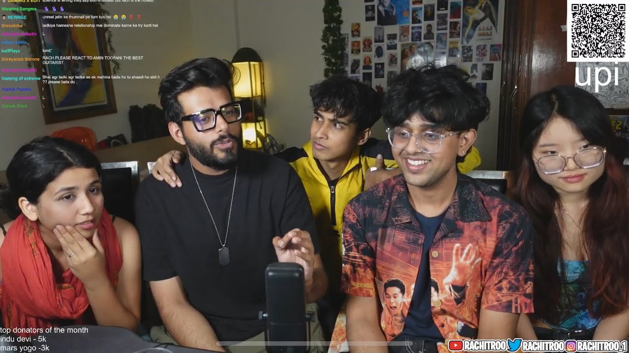 omg🏆rachitroo x gang stream🏆rach x fing x tenzi x manu x desk x tinu x ...