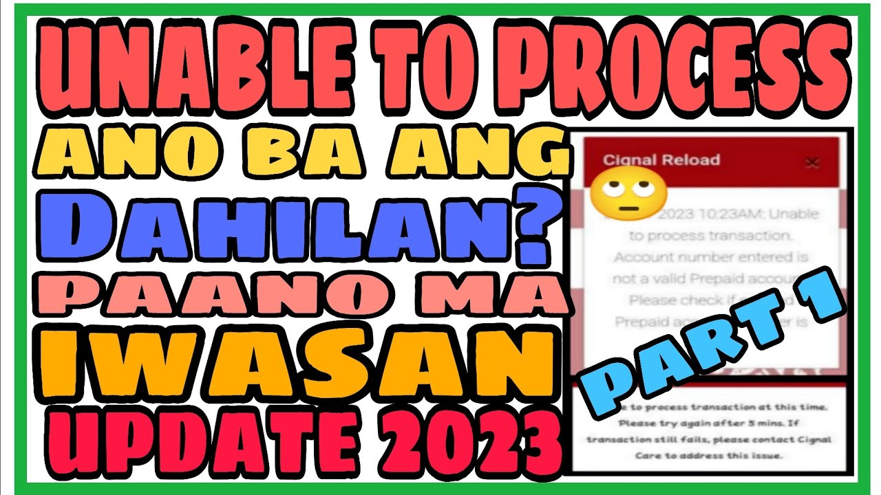 UNABLE TO PROCESS CIGNAL LOAD PART 1 | SATLITE CIGNAL UNABLE TO PROCESS ...