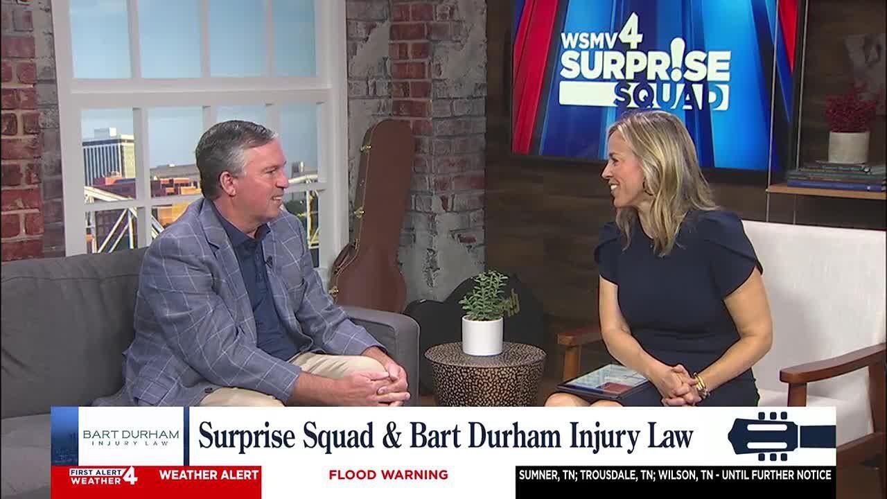 Surprise Squad & Bart Durham Injury Law Bless Love on Wheels - YouTube