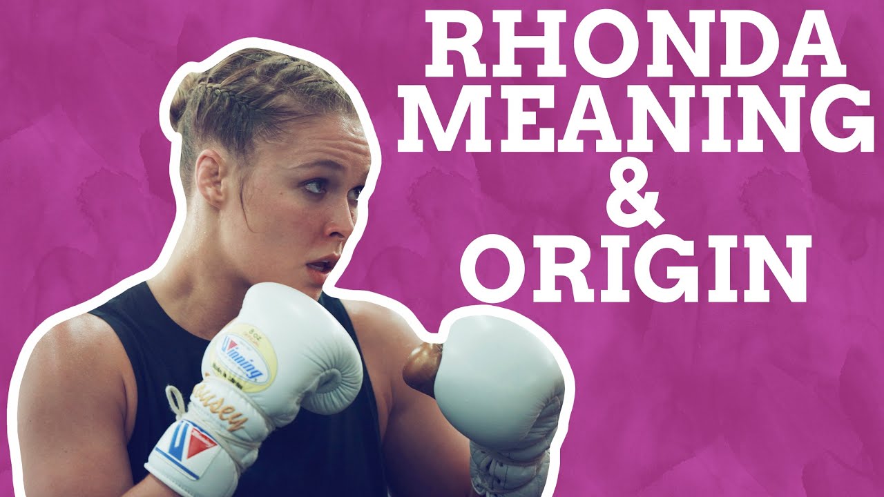 Is Rhonda The Noisiest Name? - YouTube