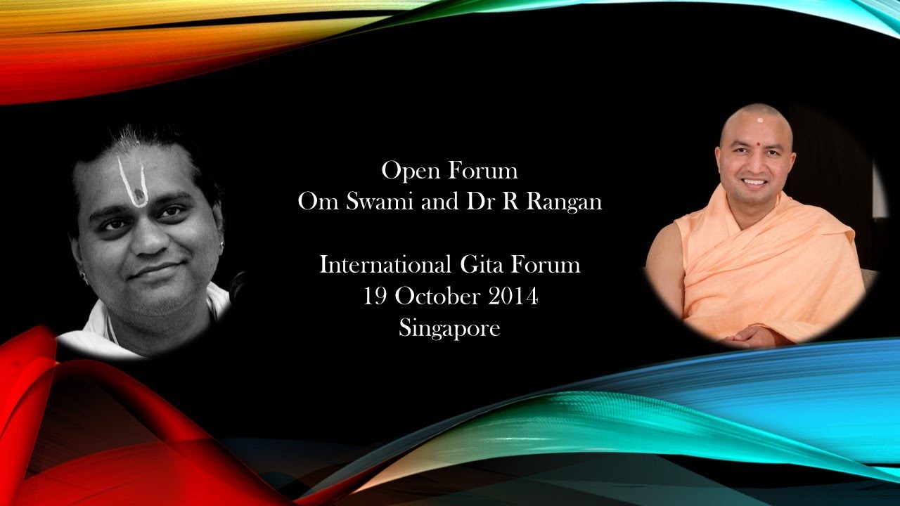 Open Forum by Om Swami and Dr R Rangan - YouTube