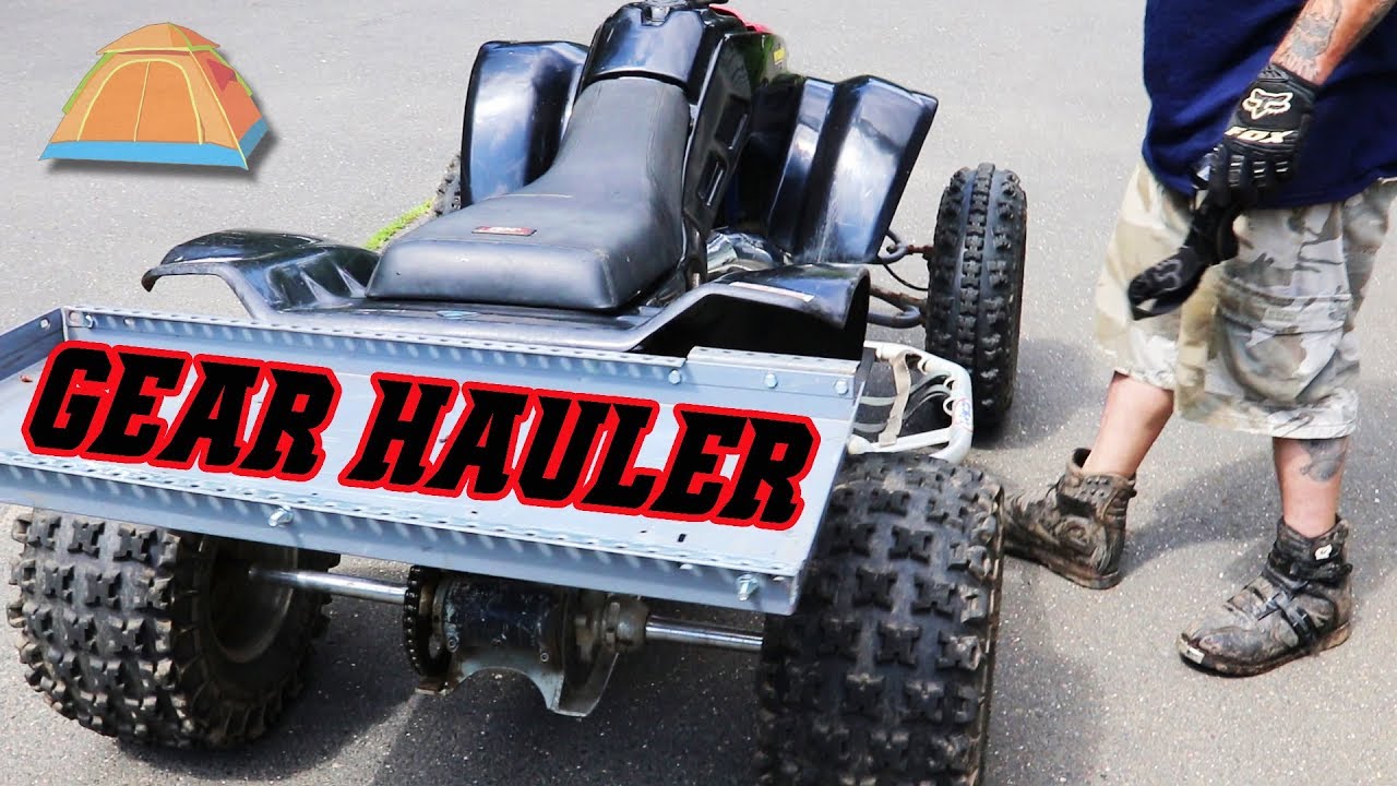 Will this DIY ATV rack work? planning our moto camping adventure. - YouTube